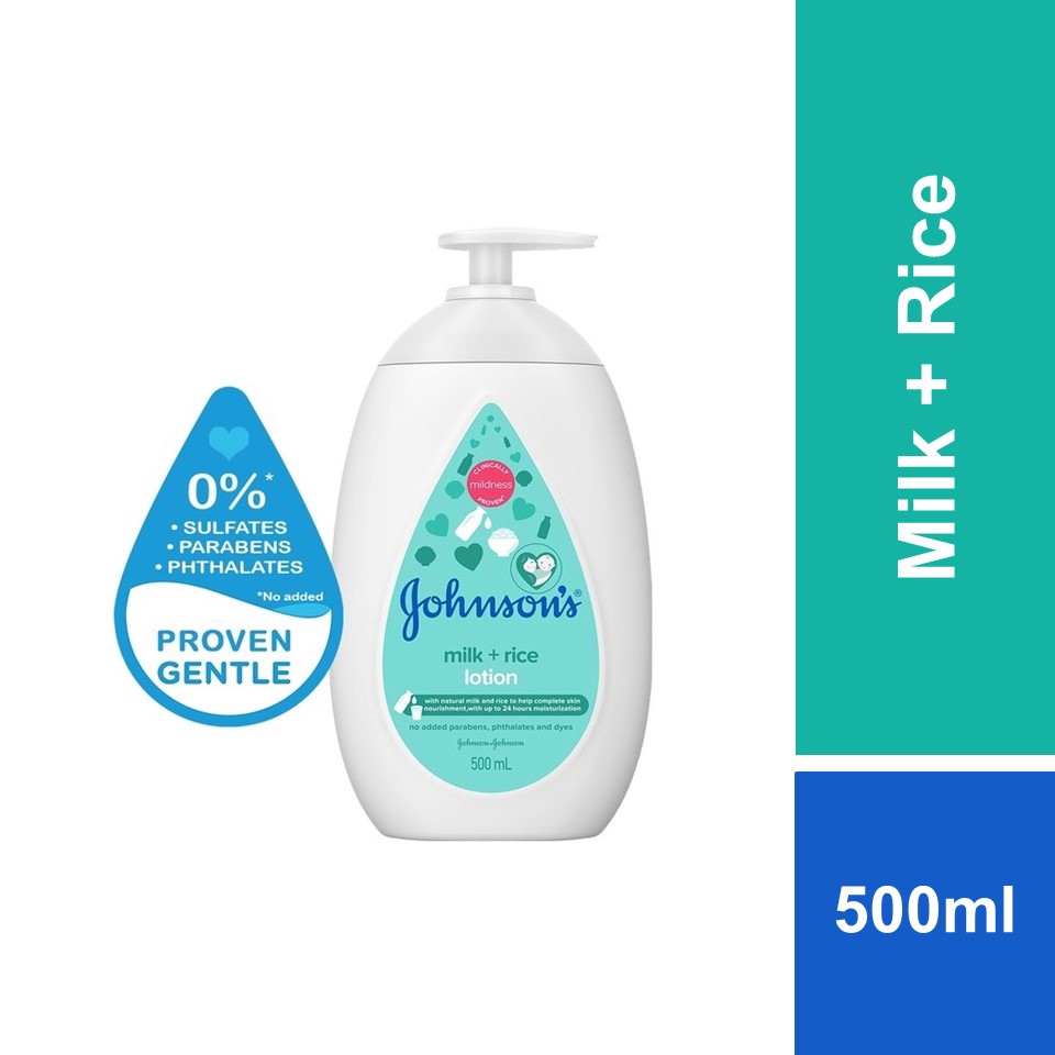 Johnson's Baby Milk + Rice Lotion 500ml | Shopee Malaysia