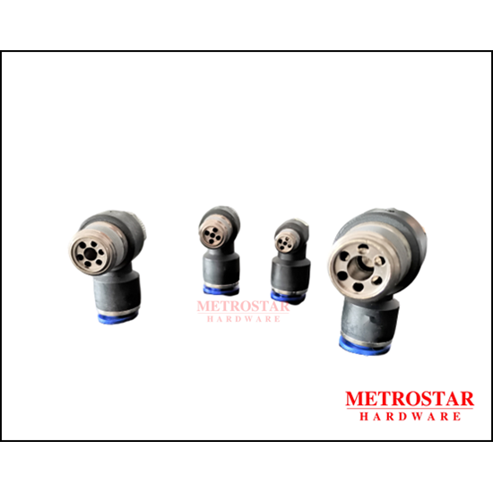 Pneumatic One Touch Fittings Threaded to Tube Speed Control (10mm ...