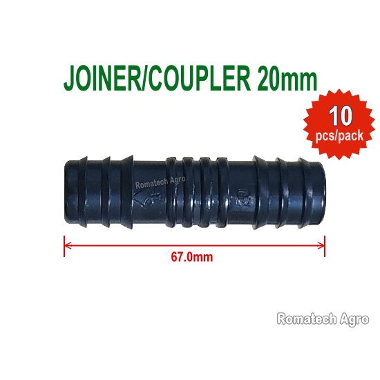 20mm 10pcs/pack Polypipe LDPE Connector Irrigation Fertigasi (Elbow, Tee, Joiner, End Cap ...