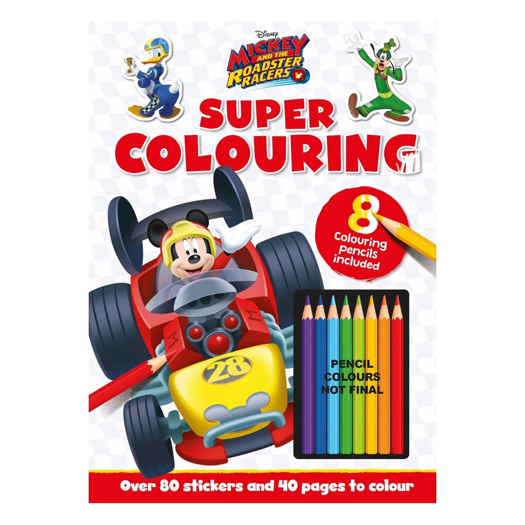 Disney Mickey & the Roadster Racers Super Colouring Book with Colour ...
