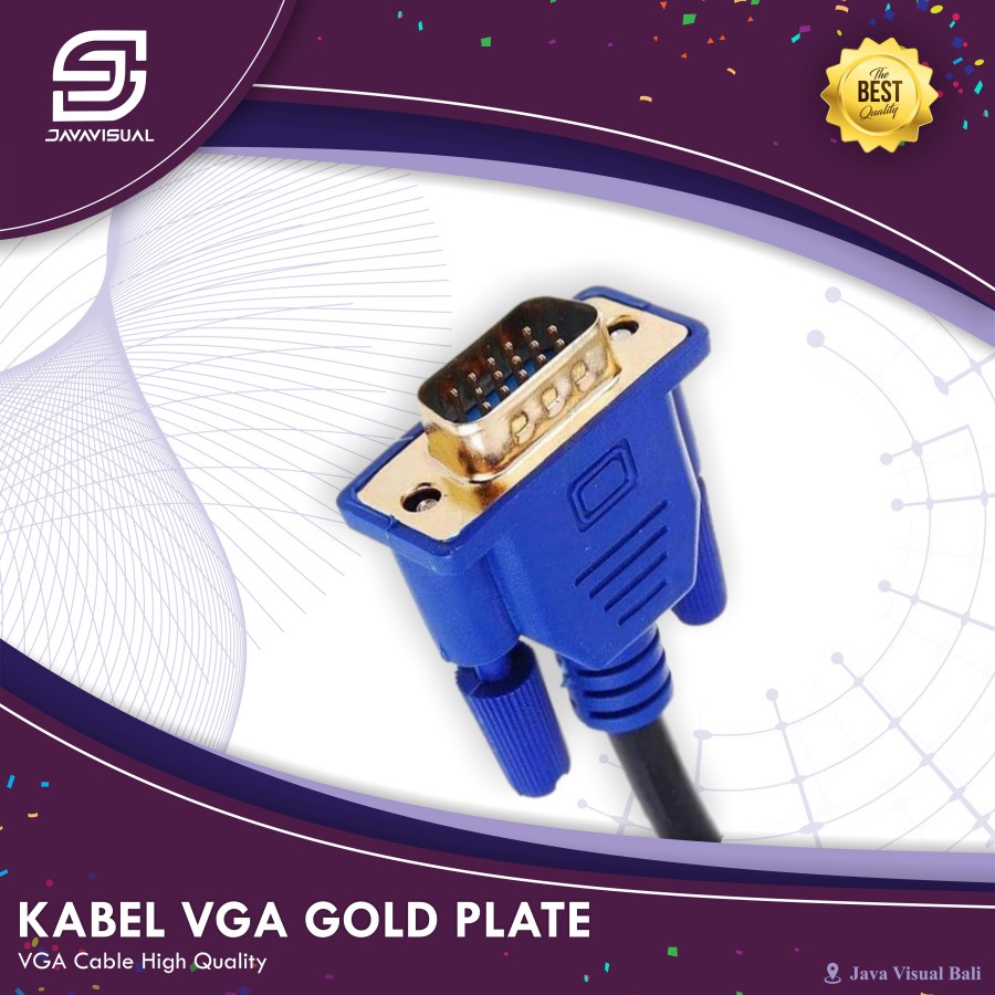 [JaVis] Vga GOLD PLATE Cable High Quality Cable 1.5M 3M 5M | Shopee ...