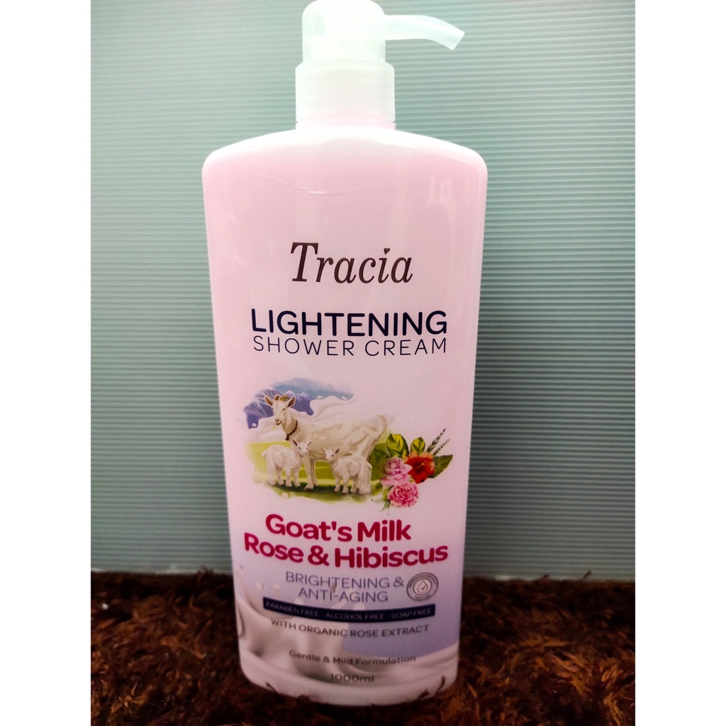 Tracia - Lightening Goat Milk Shower Cream 1000ml | Shopee Malaysia