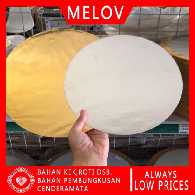 Board Size 12” 13” 14” 16” 18” Round Cake board Pelapik Tapak kek Bulat ...