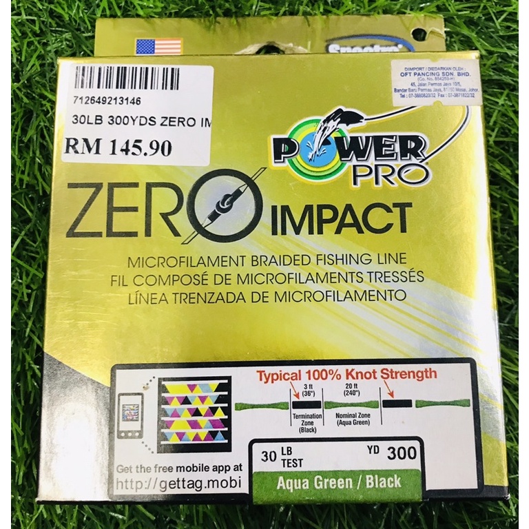 POWER PRO ZERO IMPACT 300YDS BRAIDED LINE TALI BENANG | Shopee Malaysia