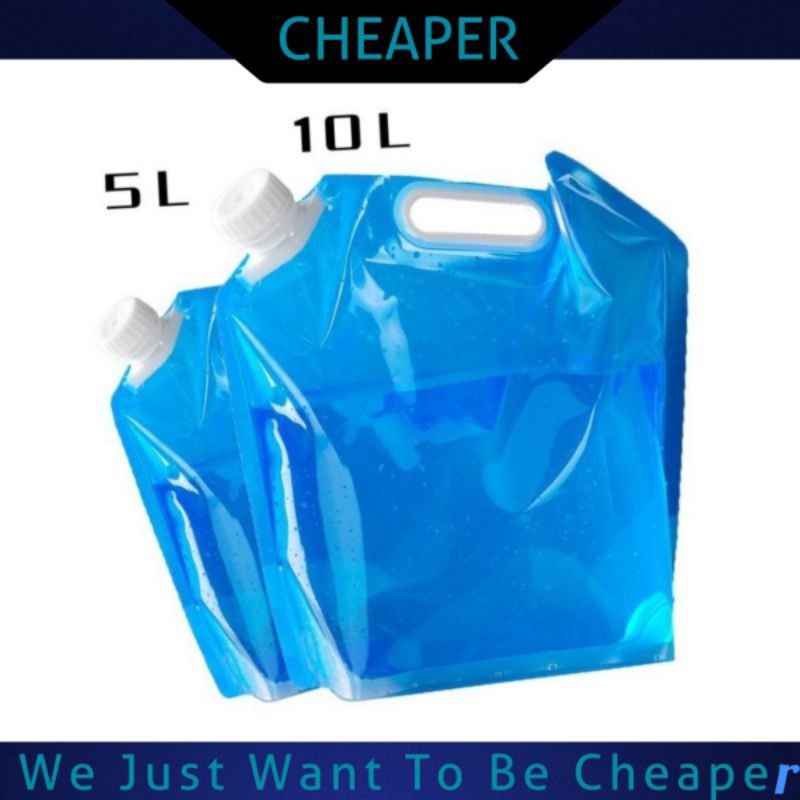 5L / 10L Outdoor Camping Portable Folding Water Storage Beg Water Emergency Water Liquid Tank ...