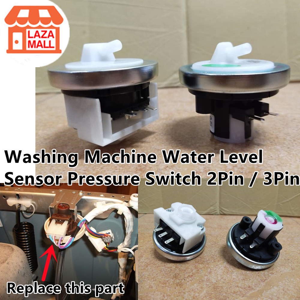 UNIVERSAL WASHING MACHINE WATER LEVEL SENSOR PRESSURE SWITCH 2PIN ...