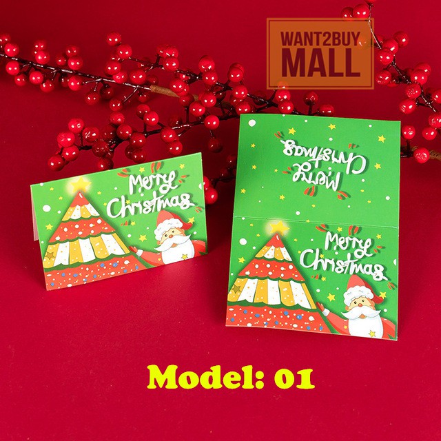 🇲🇾 🏆Hot Selling🔥 19 Design Happy Merry Christmas Cards Greeting Wishing ...