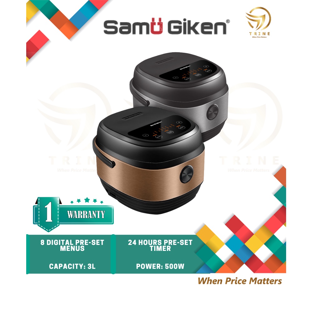 Samu GiKen Digital Rice Cooker (3 Litre), Model: RC30 | Shopee Malaysia