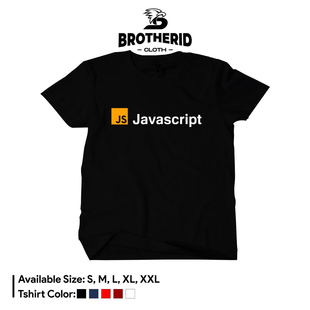 Javascript Java Script Logo 2 T-shirt Web Programmer Distro Shirt IT Geek Combed 30s | Shopee ...