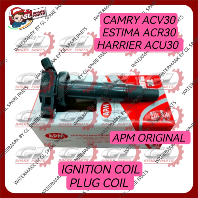 TOYOTA CAMRY ACV30 ESTIMA ACR30 HARRIER ACU30 IGNITION COIL PLUG COIL ...
