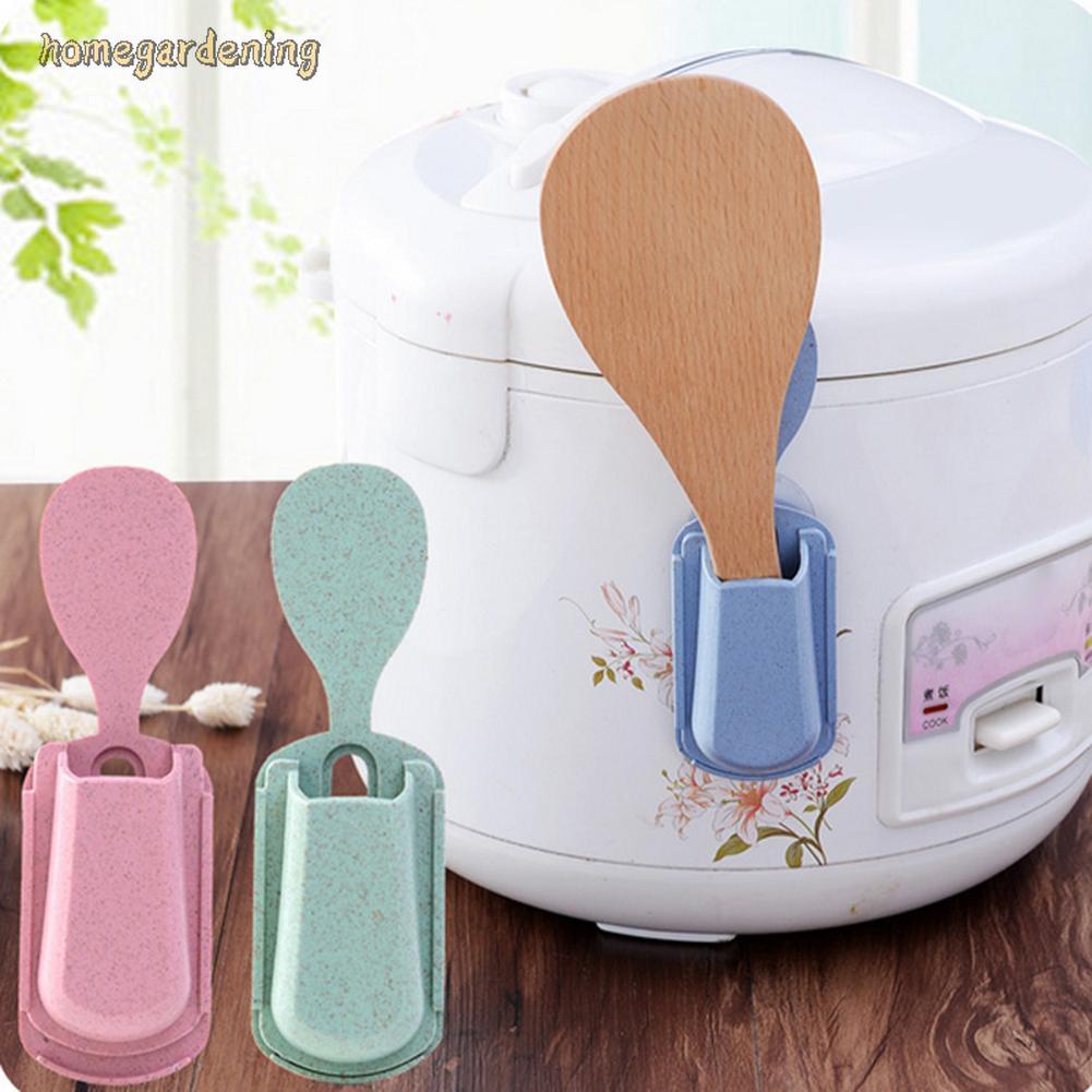 Wall Mount Tablespoon Rice Scoop Spoon Holder Sucker Household Kitchen ...