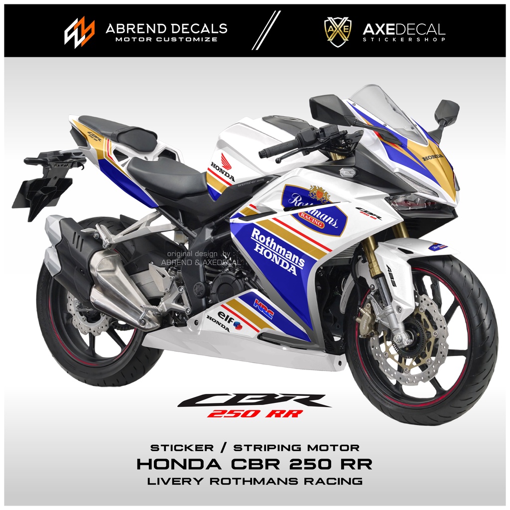 Striping CBR 250 RR LIVERY ROTHMANS HONDA RACING / HONDA CBR 250RR ...