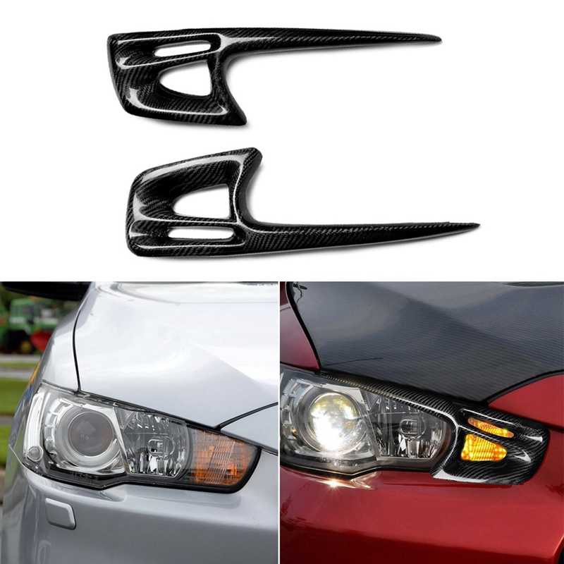 head light eyebrow cover abs plastic fit untuk lancer gt proton inspira ...