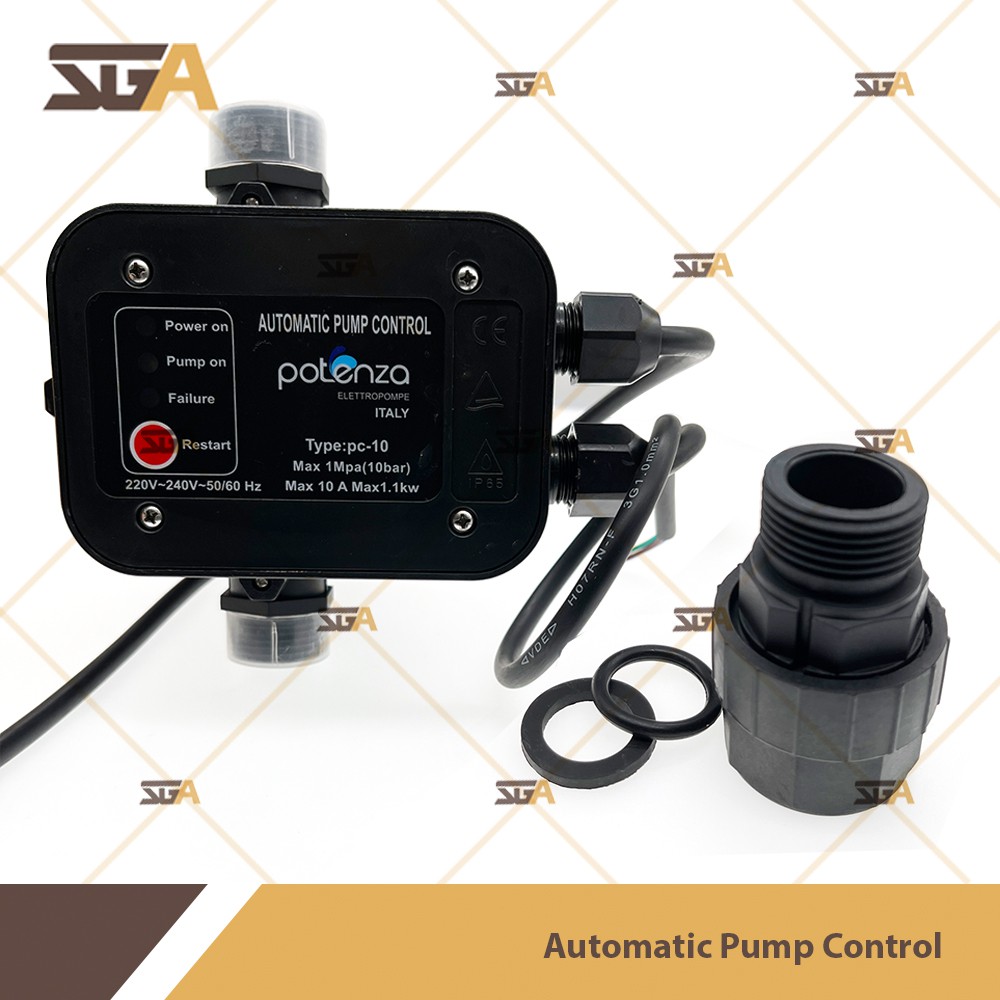 PC - 10 1.1 kw Automatic Pump Control for water pump 220V -240V ...