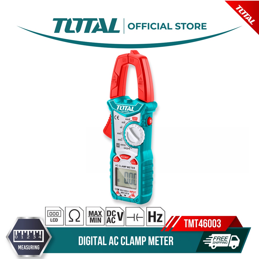 Total Digital AC Clamp Meter (AC 600A) TMT46003 | Shopee Malaysia