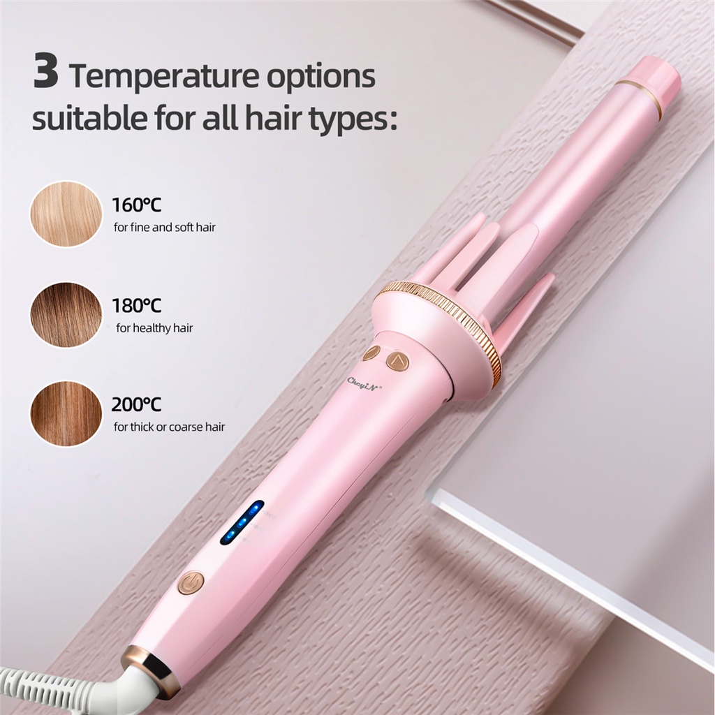 CkeyiN 25 MM Automatic Hair Curler Ceramic Curly Hair Iron 3 ...