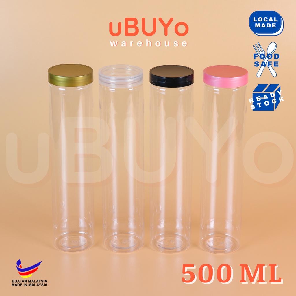 Balang Plastik 500ml + Stopper Kedap Udara -Balang Tinggi Balang ...
