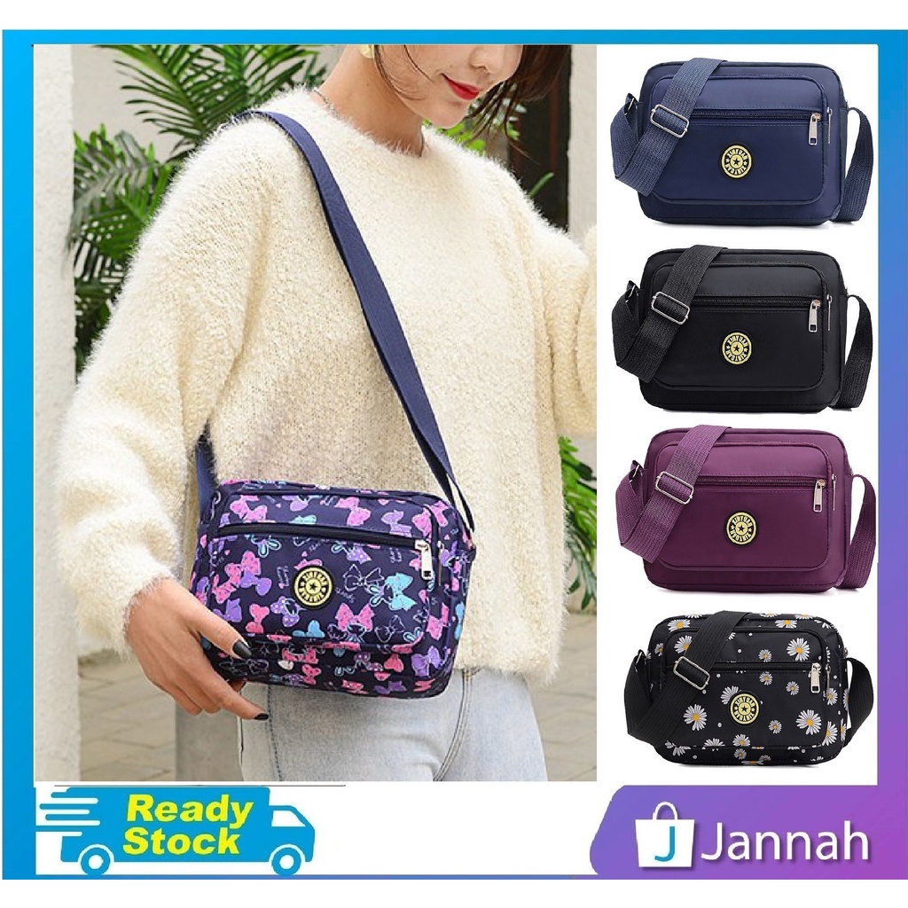 Jannah Beg Tangan Lelaki Wanita Beg Bahu Jinjing Silang ( Star Logo ...