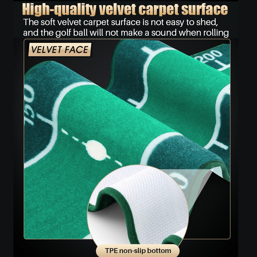 PGM Hot sale portable low ball speed 3m golf putter trainer practice ...