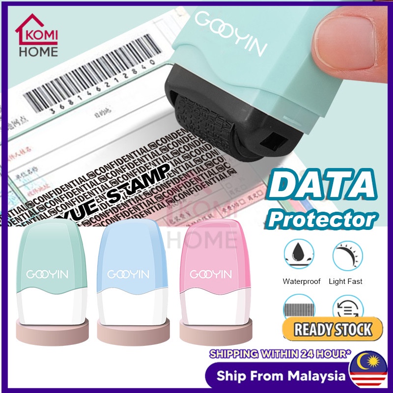 IN Stoct Security Stamp Identity Protection Roller Confidential Seal ...