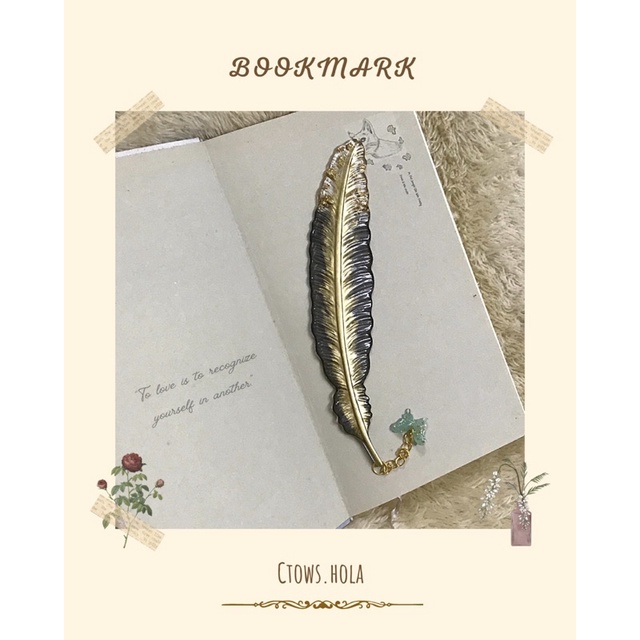 Ctows Feather Book Clamp Chat For Custom Shopee Malaysia