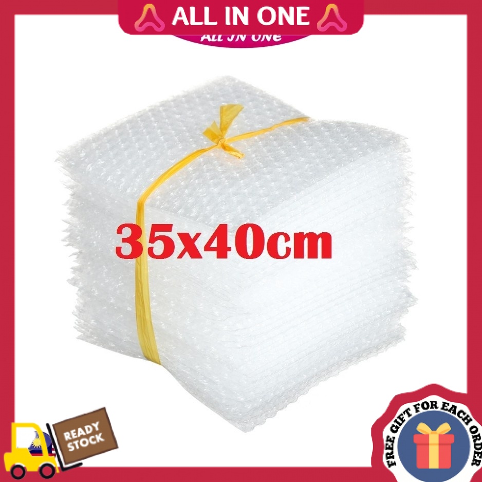 Allinone High Quality Bubble Wrap Double Layer 35x40cm Bubble Wrap Packaging 35cmx40cm | Shopee ...