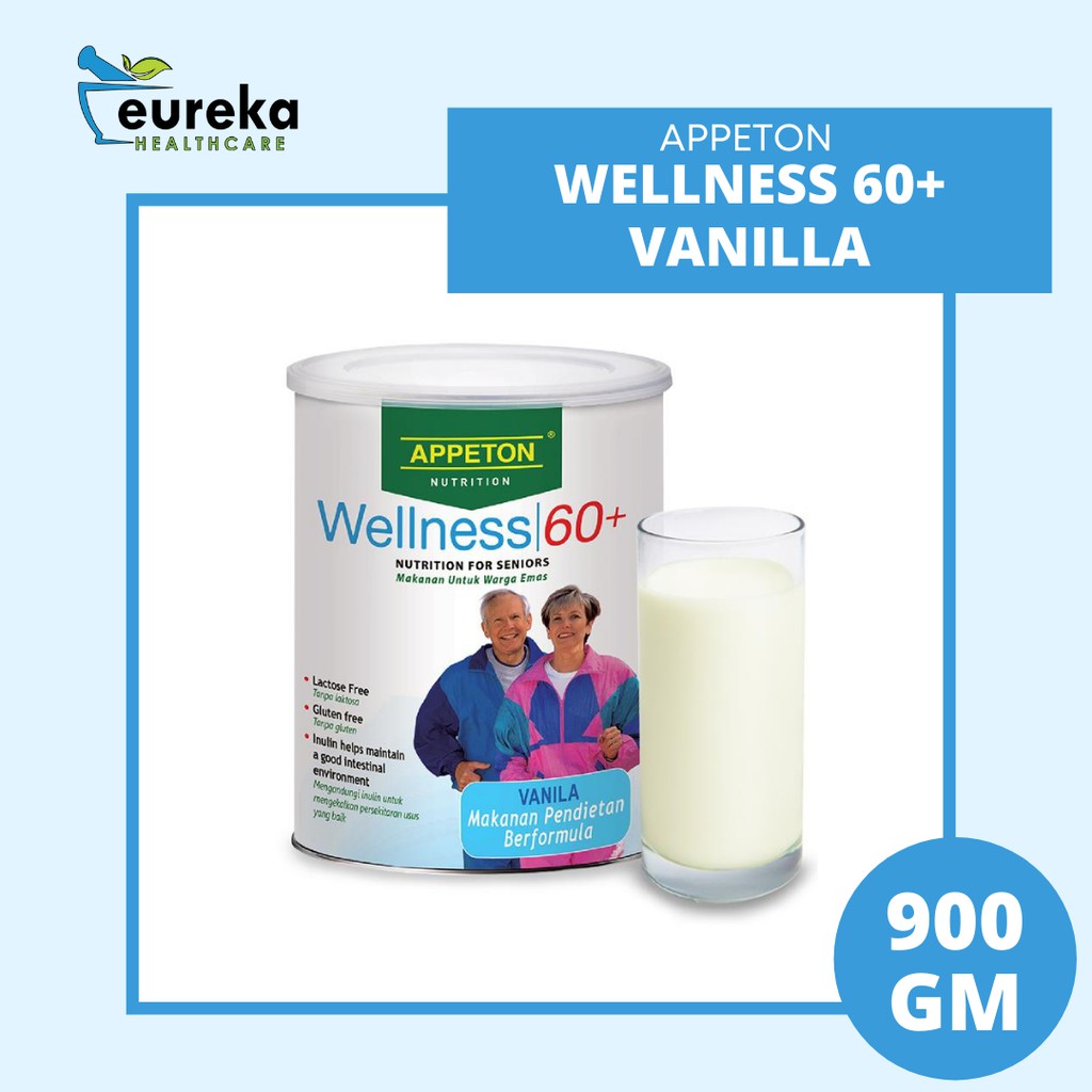APPETON NUTRITION WELLNESS 60+ (VANILLA) 400G / 900G | Shopee Malaysia