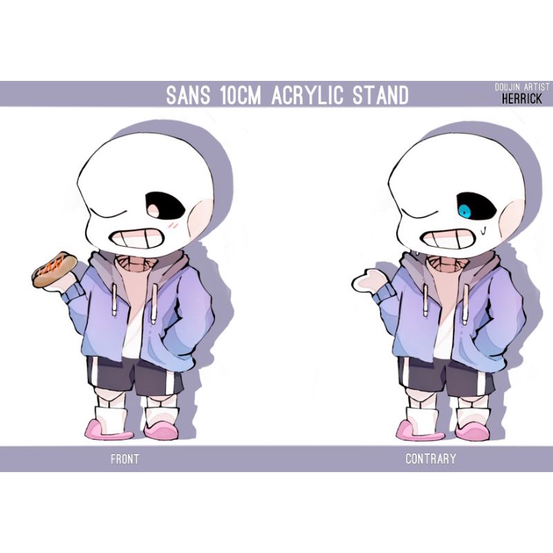 Sans Acrylic Stand | Undertale character | Hot cat | Shopee Malaysia