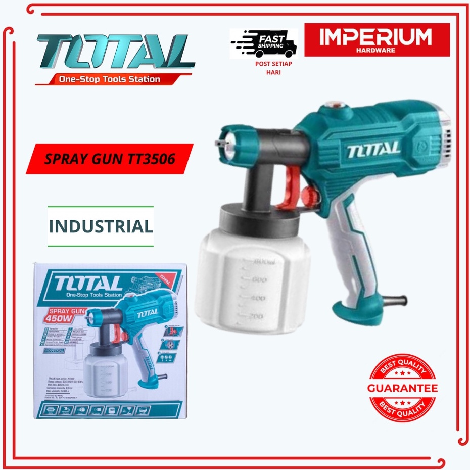 TOTAL ELECTRIC SPRAY GUN | SPRAY GUN PAINT | SPRAY CAT ELEKTRIK ...