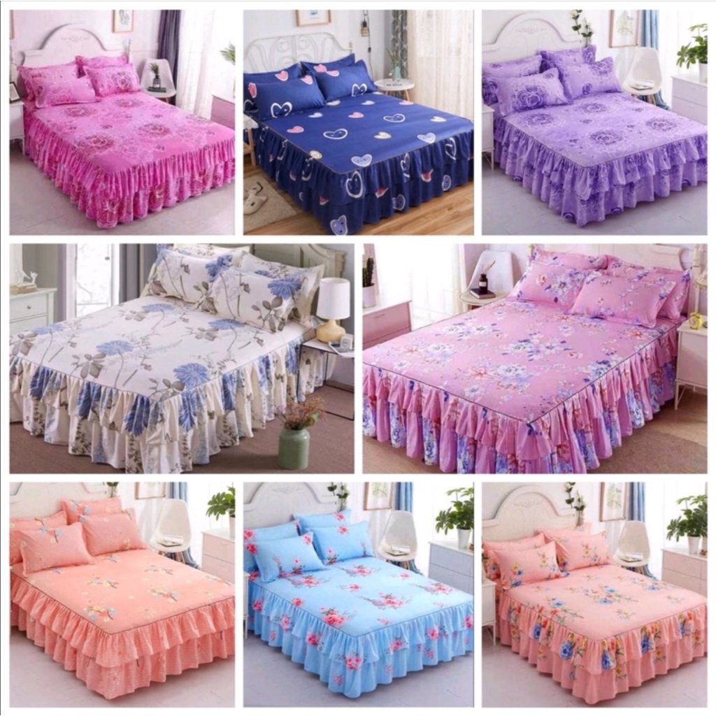 GINCO ROPOL CADAR Bed Sheet 3 In 1 Set Queen Size | Shopee Malaysia