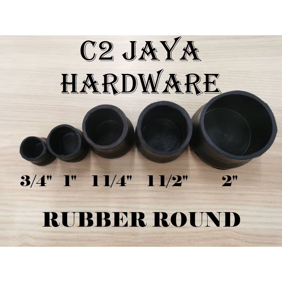 Rubber Round Black Insert Table Chair Bottom Leg Tips Caps | Shopee ...