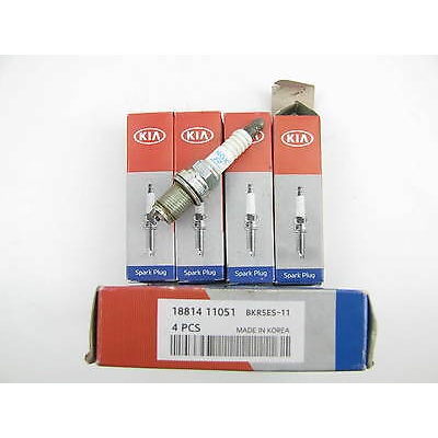 SPARK PLUG SET (4PCS) (ORIGINAL) HYUNDAI MATRIX , ATOZ ,GETZ ,SONATA 5 ...