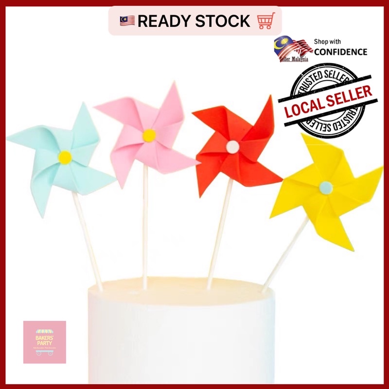 Windmill Cake Topper Cake Decoration Baby Boys Girl Cake Topper Design ...