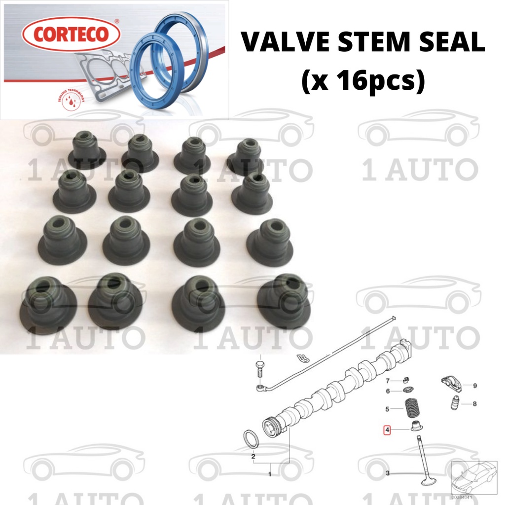 CORTECO GERMANY VALVE STEM SEAL BMW E90 318i 320i X1 E84 18i e87 116i ...