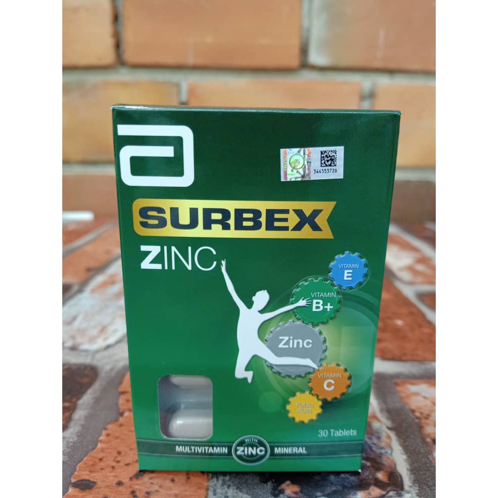 SURBEX ZINC (MULTIVITAMIN) | Shopee Malaysia