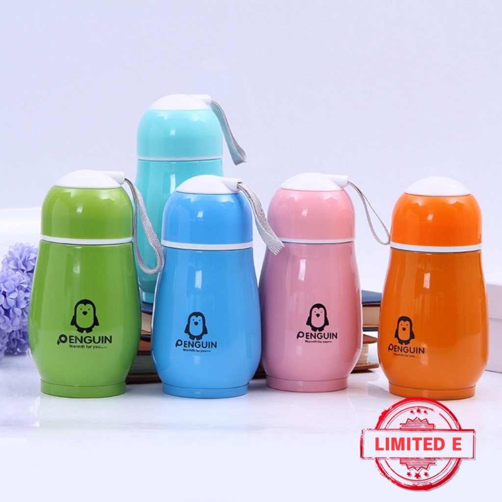 Stainless Steel Kid THERMOS FLASK Penguin Brand 300ml Vacuum Water ...