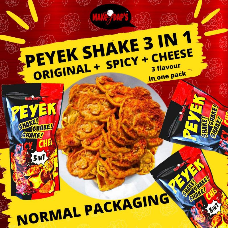 TEMPEYEK RANGUP 3 DALAM 1 PERISA CHEESE ORIGINAL DAN SPICY-PEDAS-UBI ...