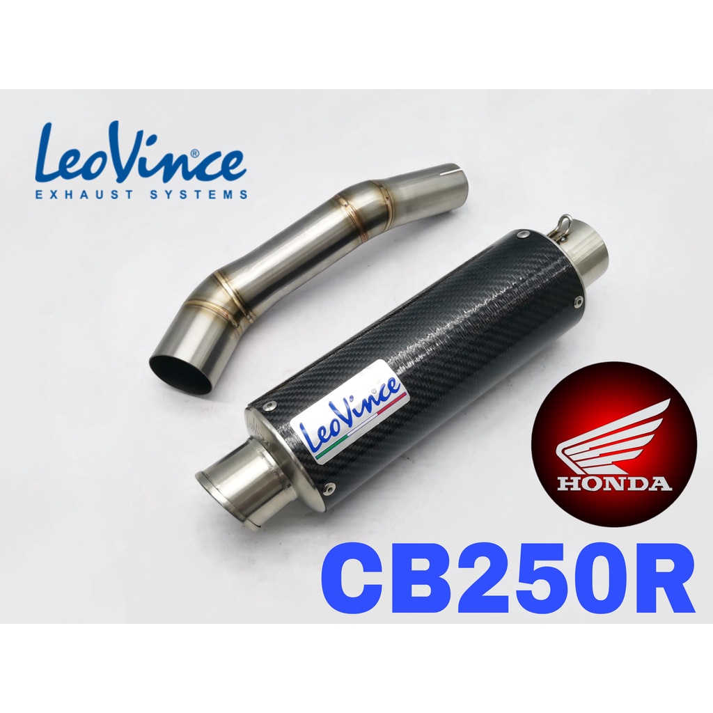 Exhaust Honda 2018 CB250R Ekzos Piping Slip On Muffler LeoVince ...