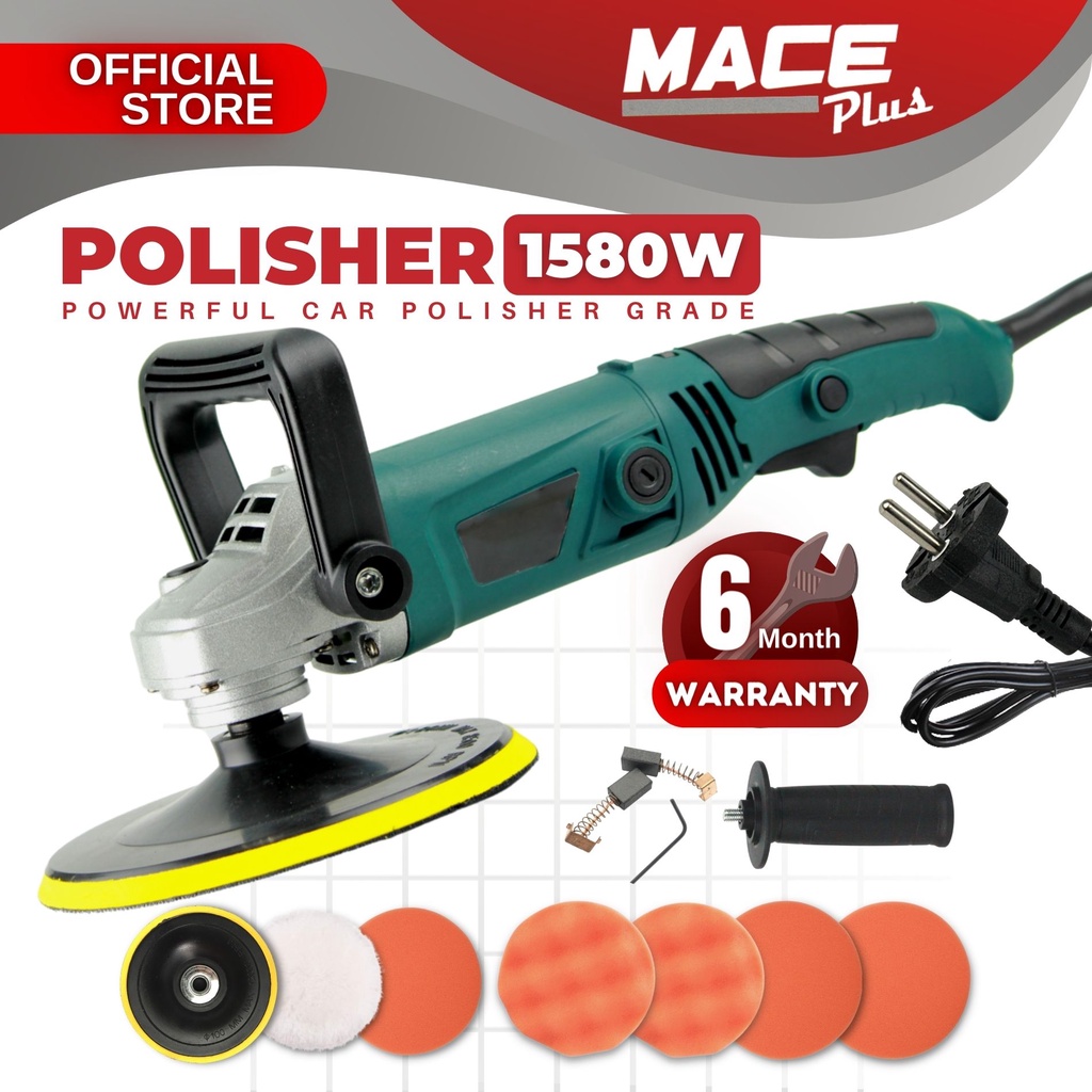 PRO' EKCO / FOX 9117C Polisher / Waxer 1580w 180mm ( 7" ) Car Polish ...