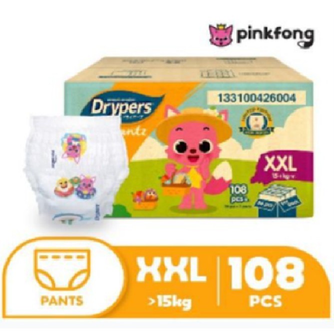 Drypers Drypantz XXL36s - Pinkfong Limited Edition | Shopee Malaysia
