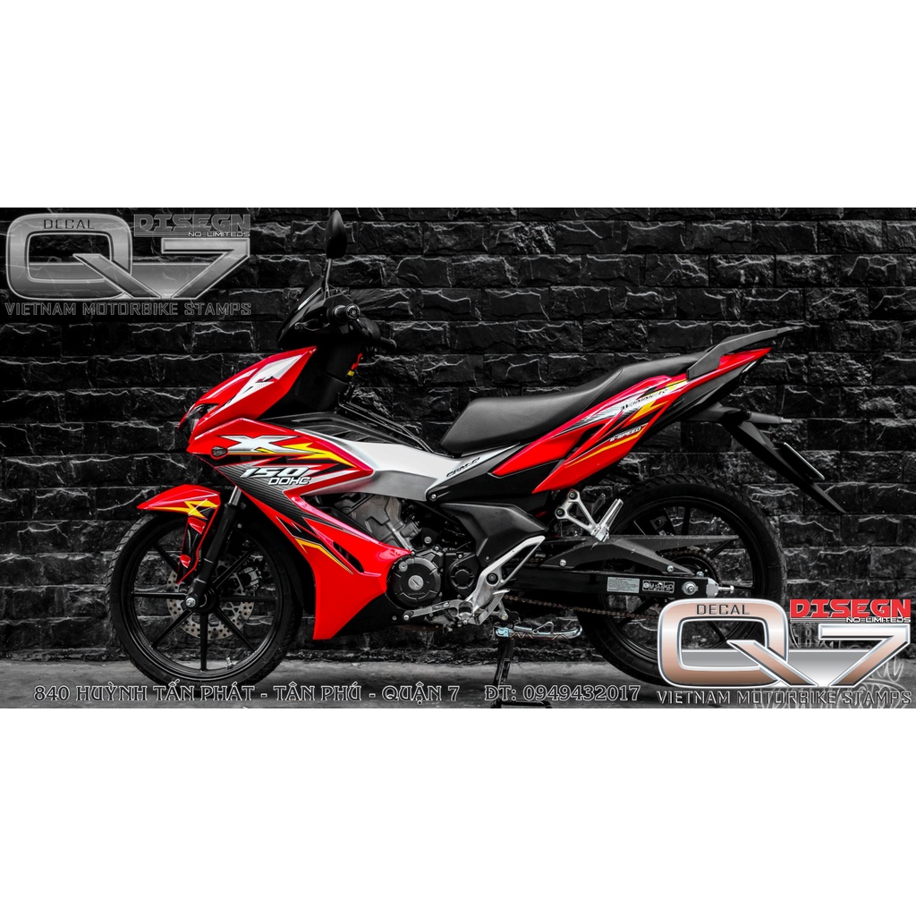 Winner X RED BLACK REMOVABLE STICKER | Shopee Malaysia