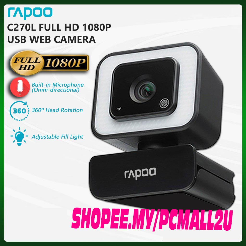 RAPOO C270L WEB CAM 1080P PC CAM / RAPOO C260 / RAPOO C200 / RAPOO C280 ...