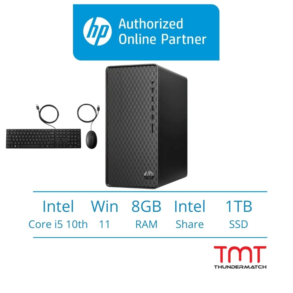 HP Desktop M01-F2010d - Dark Black (695G8PA/i5-10505/8GB RAM 1TB SSD ...