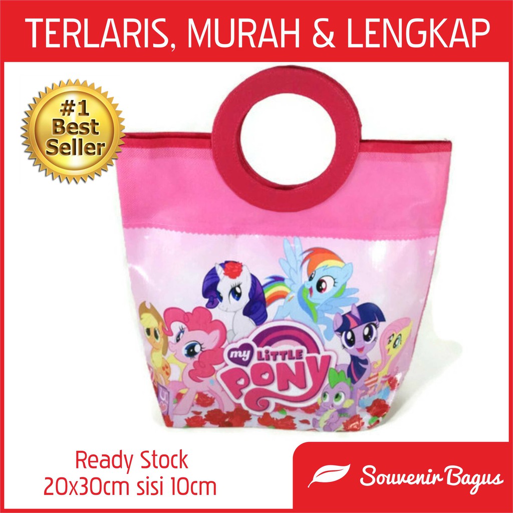 My Little Pony Birthday Bag / Unique Round Handle Little Pony Birthday ...