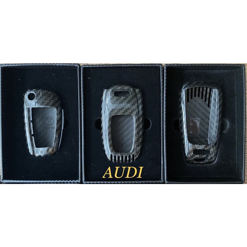 real dry carbon fiber Audi key cover holder guard A3 A4 A5 A6 A7 A8 Q1 ...