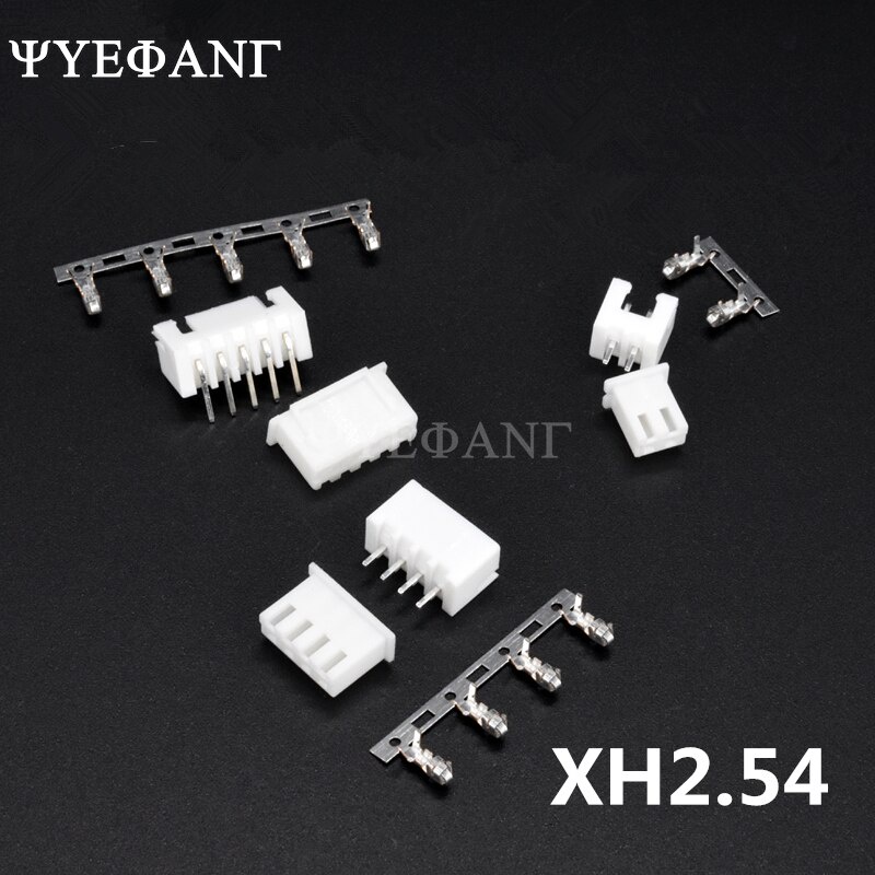 10SETS JST XH2.54 2/3/4/5/6/7/8/9/10/12pin XH 2.54MM Connector plug Male + Female + Crimps ...