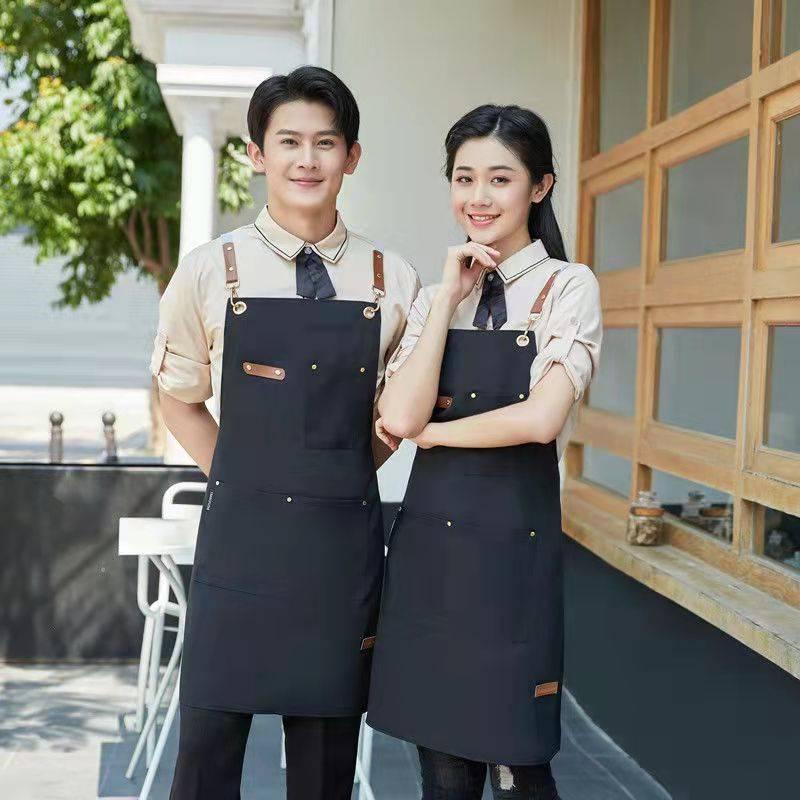 Ready Stock Coffee shop apron barber work clothes flower shop apron ...