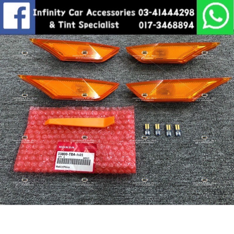 Honda Civic FC Orange USDM Side Marker side Fender lamp light | Shopee ...