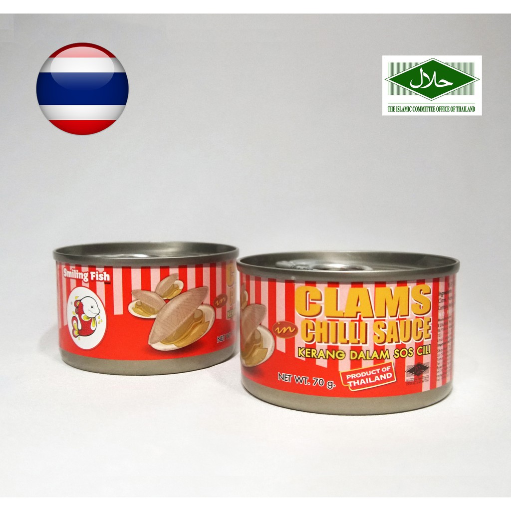 SMILING FISH Fried Clams, Thailand, Halal | Shopee Malaysia