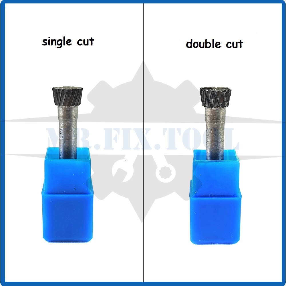 1pcs 10x6mm Tungsten Carbide Burr 6mm Single Cut Double Cut Rotary ...